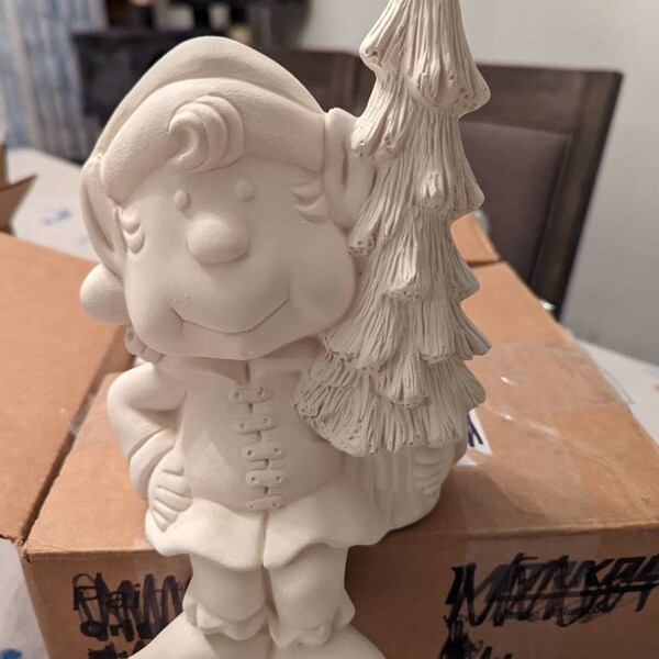 Santa With Lion Ceramic Bisque, Gare Mold, Ready to Paint, Christmas ...
