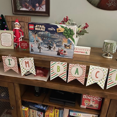 Christmas Elf Banner, I'm Back Banner, Be Good Banner, Elf Banner, Elf ...