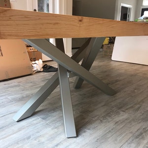 Brushed Stainless Z-shaped Table/desk/bench Legs | Etsy