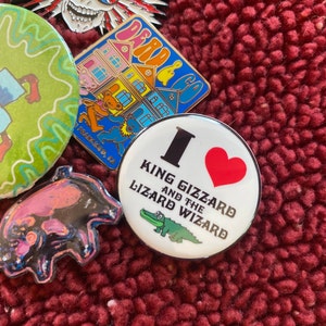 I Love King Gizzard and the Lizard Wizard 2.25 Inch Pin - Etsy