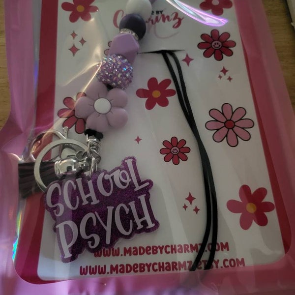 School Counselor Lanyard| School Psychologist Lanyard, Counselor Badge ...