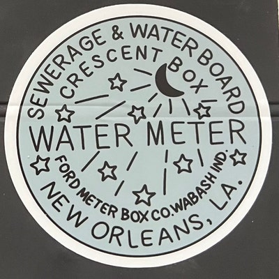New Orleans Water Meter Sticker - Etsy