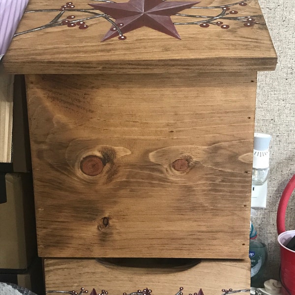 Potato Bin, Potato Onion Bin, Vegetable Bin, Primitive Star Decor ...