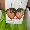 Fruit Earring /high Quality Real Strawberry Earring /birthday Gift ...