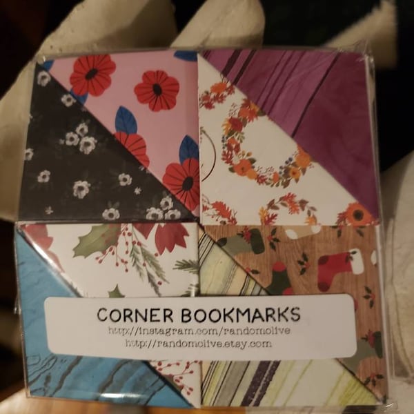 Corner Bookmarks, Paper Corner Bookmarks, Folded Corner Bookmarks ...