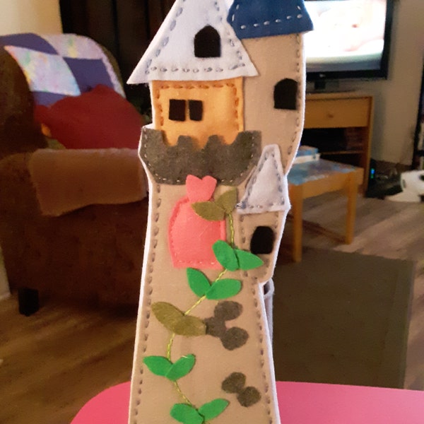 Fairy Tale MATCHBOX Cottage #7 RAPUNZEL Felt Playset PDF Pattern ...