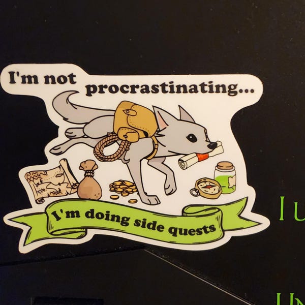 Side Quest Sticker - Etsy