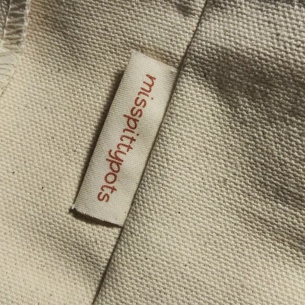 Clothing Labels Custom Half Fold Hem Loop Style Organic Labels Using ...