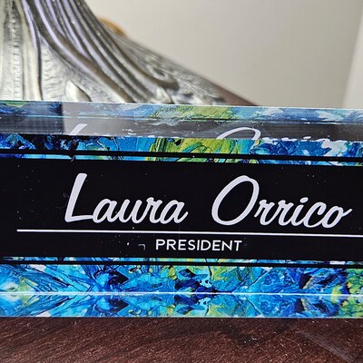 Desk Name Plate Custom, Office Name Plate, Phd Gift, Office Gift, Desk ...