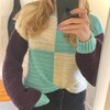 Cropped Color Block Crochet Sweater Pattern - Etsy