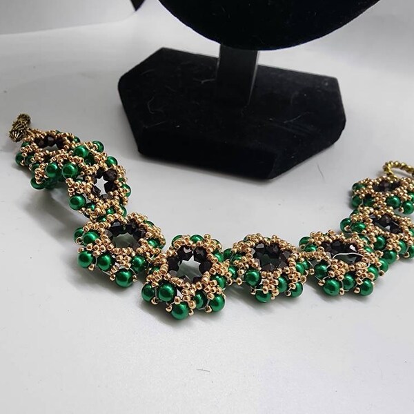 Tutorial 'medieval Queen' Bangle Beading Pattern. Digital Download. PDF! - Etsy