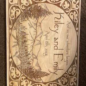Lord of the Rings Quote Engraved Wood Sign Custom Lord of the Rings ...
