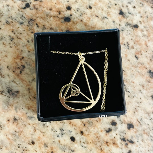 Gold Fibonacci Necklace * Dainty Golden Ratio Necklace * Golden ...