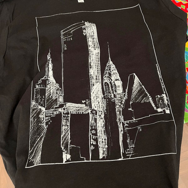 NYC Union Square Prismacolor Drawing – New York City Skyline Art Print ...