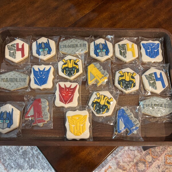 Transformers, Autobots, Decepticon Themed Sugar Cookies - Etsy