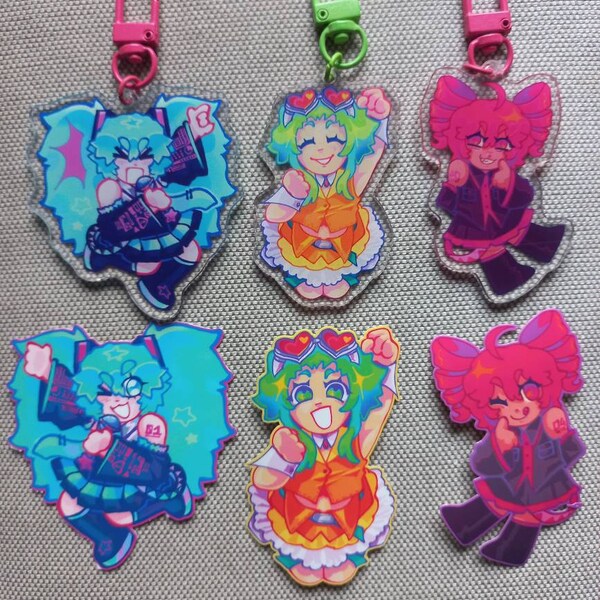 VOCALOID Acrylic Keychains and Stickers - Miku - Luka - Rin - Len ...
