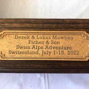 Name Plate NP1L, Title Plate, Plaque, Art Plaque, Picture Frame Title ...