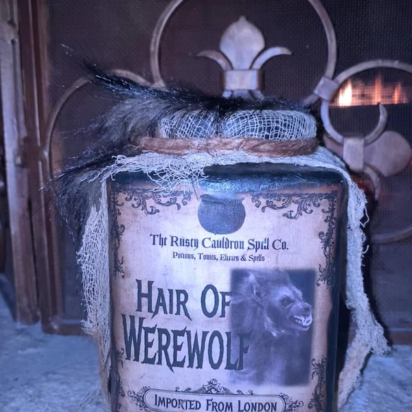 The Witches' Brew Potion Bottles, Apothecary, Halloween Home Decor ...