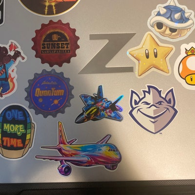 Holo F-16 Red White & Blue USA Jet Stickers Holographic Shiny Military ...