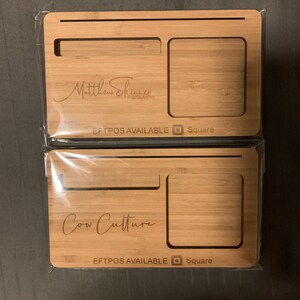 Square Reader Docking Station Holder Business Card Holder Personalised ...