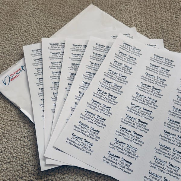 Return Address Labels Adorable Spring Floral Design. Buy 2 Get One Free ...