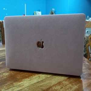 Frosted Leather Pink Hard Case Cover for MacBook Air 13 M1 M2 13.6 ...