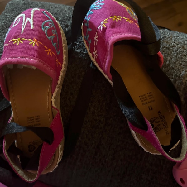 Stella Embroidered Mexican Wedges/mexican Huarache//mexican Wedge ...