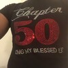 Chapter 50 Rhinestone Birthday Shirt, Bling Shirt, 50th Birthday Shirt ...