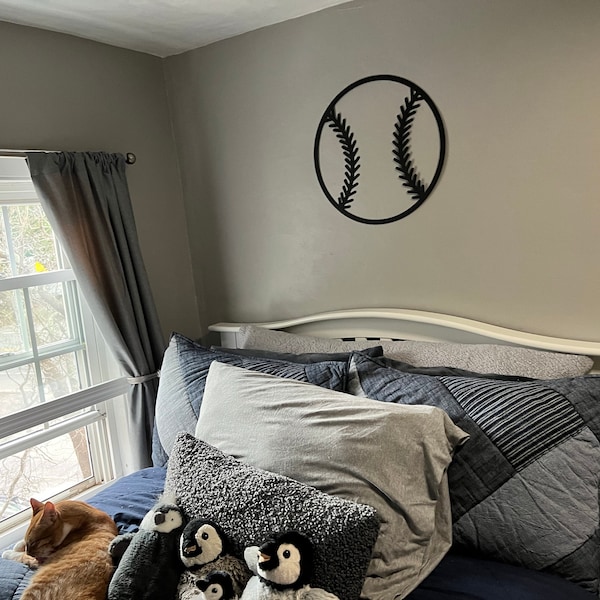 Baseball Metal Wall Art, Metal Sports Sign, Custom Metal Art - Etsy