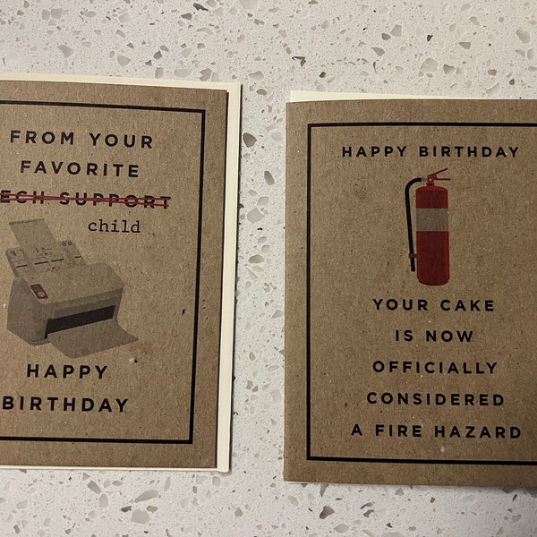 Funny Fire Hazard Birthday Card - Your Cake is Now Officially ...