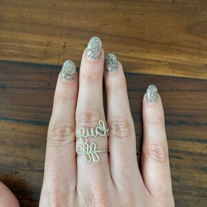 Fuk off Ring Wire F Word Ring F off Ring Set of 2 Rings - Etsy