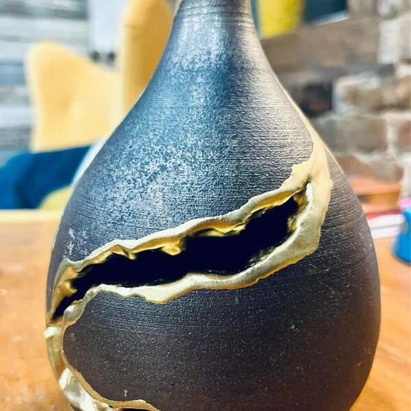 Include Wood Stand ,kintsugi Gifts, Kintsugi Bowl, Japanese Art in Repairing With Gold a Broken ...