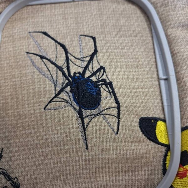 Realistic Gothic Spider Embroidery Designs Set - Lifelike Arachnid and ...