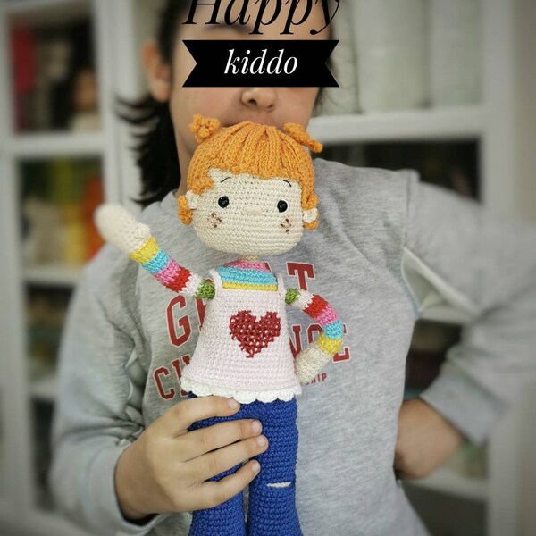 Crochet Pattern for Doll Sabrinka and Cat Smoky PDF English, Spanish ...