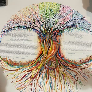 Nava Shoham TREE OF LIFE Ketubah 1800ketubah.com | Etsy