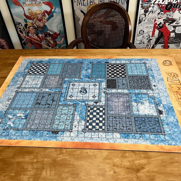 Heroquest Mat - Playmat Custom, Dnd Battle Map for Tabletop Gaming ...