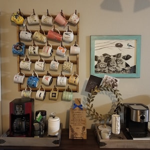 Mason Jar Storage and Display Rack Wood Wall Rack Glass - Etsy