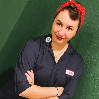 Rosie the Riveter Pin and Patch, Collar Pin, Employment Badge, Costume ...