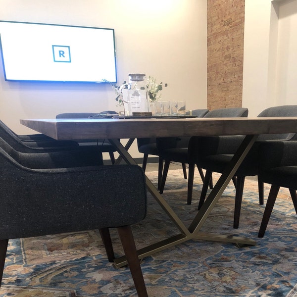 V-shaped Dining Table Legs, Industrial Legs, Set of 2 Steel Legs - Etsy