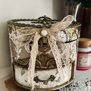 Vintage Tea Box, Tissue Box and Tray Tea Box With 9 Compartments Wooden ...