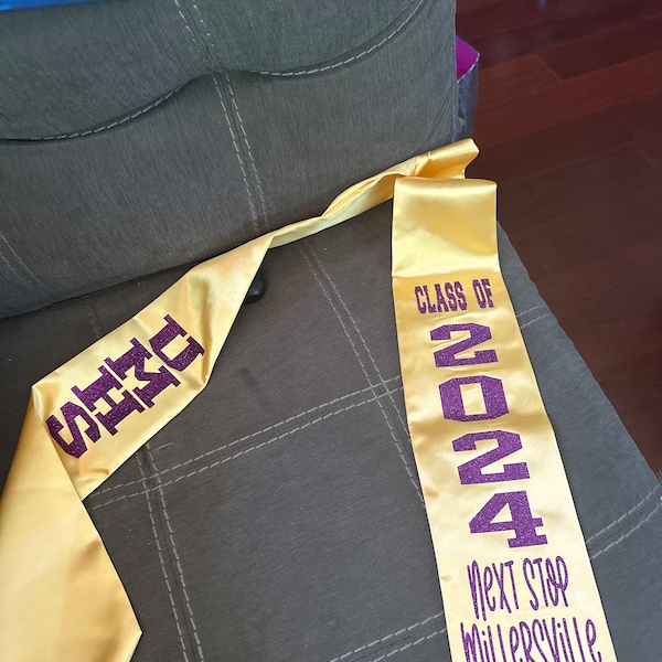 Custom Graduation Sash - Etsy