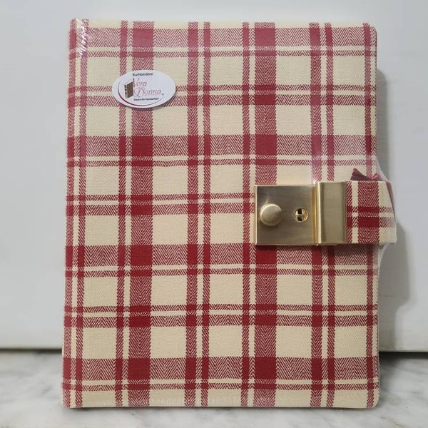 Anne Frank Set: Diary and Mini Photo Album in Red and Beige Checked ...