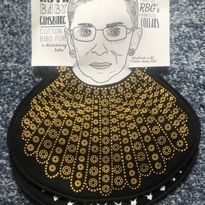 Dissent Collar Baby Bib / Ruth Bader Ginsburg / Notorious RBG / Supreme ...