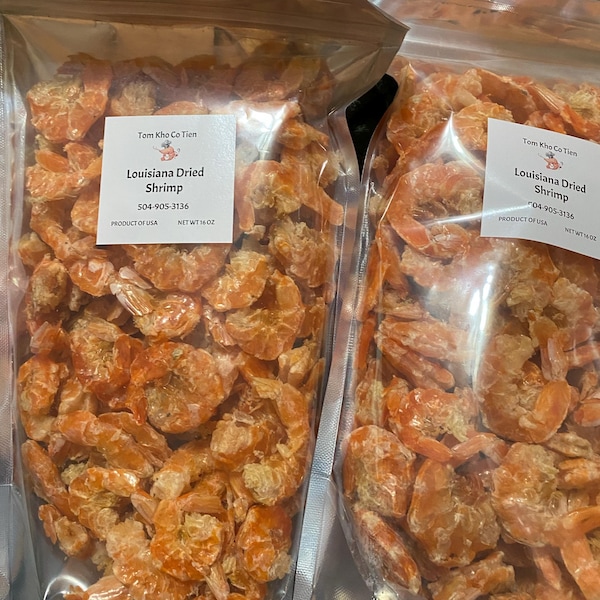 Louisiana Dried Shrimp Size Large 8 Oz - Etsy