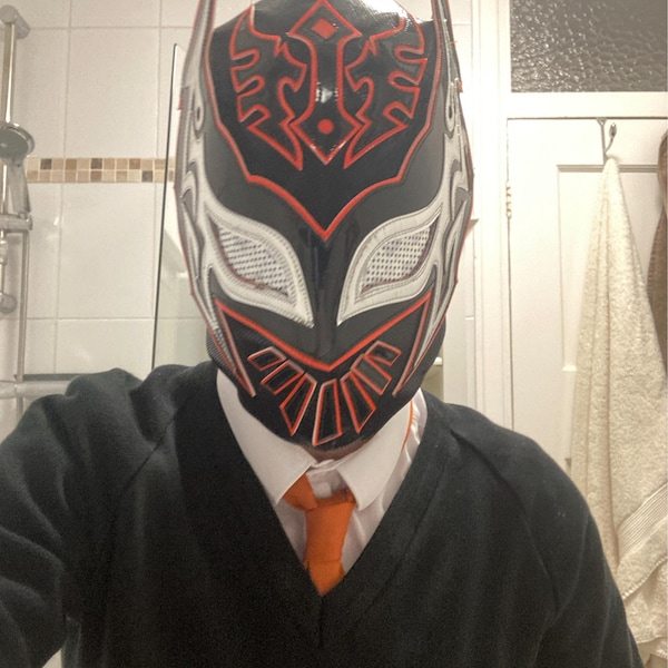 Hand Made DEVIL MASK Wrestling Mask Luchador Costume Wrestler Lucha ...