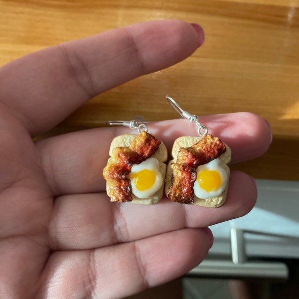 Breakfast Toast Earrings - Etsy