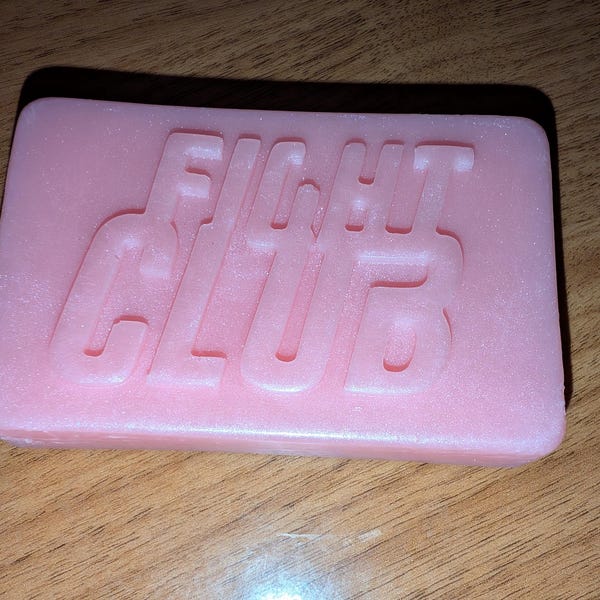 Fight Club Bar Soap Handmade | Gift Soap Funny Homemade Pink Fight Club ...