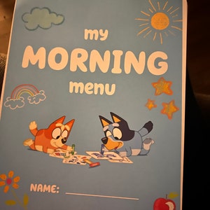 Basic Morning Menu Homeschool, Preschool Morning Menu, Toddler Morning ...