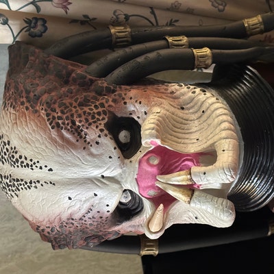 Painted Reptilian Mask Wearable Costume Piece - Etsy