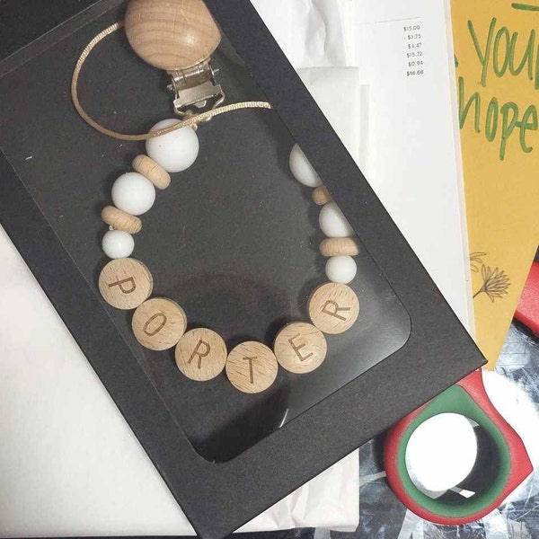 Personalized Pacifier Clip Custom Pacifier Clip - Etsy